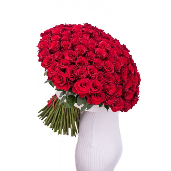 Kwiaciarnia Kraków - Bukiet 100 róż - DOSTAWA GRATIS!